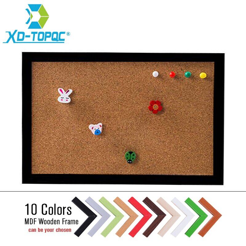 Papan Pin Bingkai MDF Papan Gabus 20X30cm Papan Buletin Bingkai Kayu 10 ...