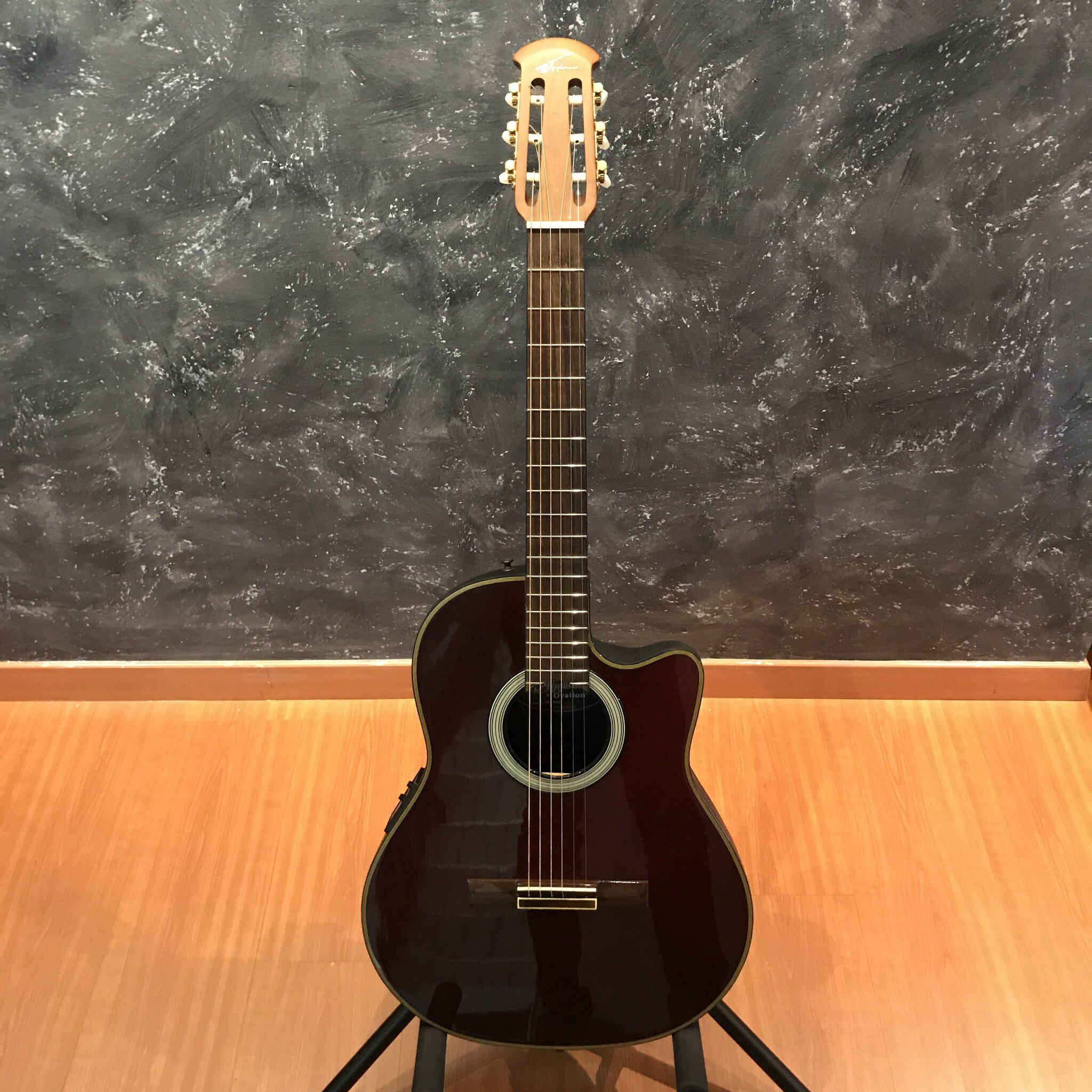 Ovation Applause AE34 Ruby Red Nylon String Guitar | Lazada