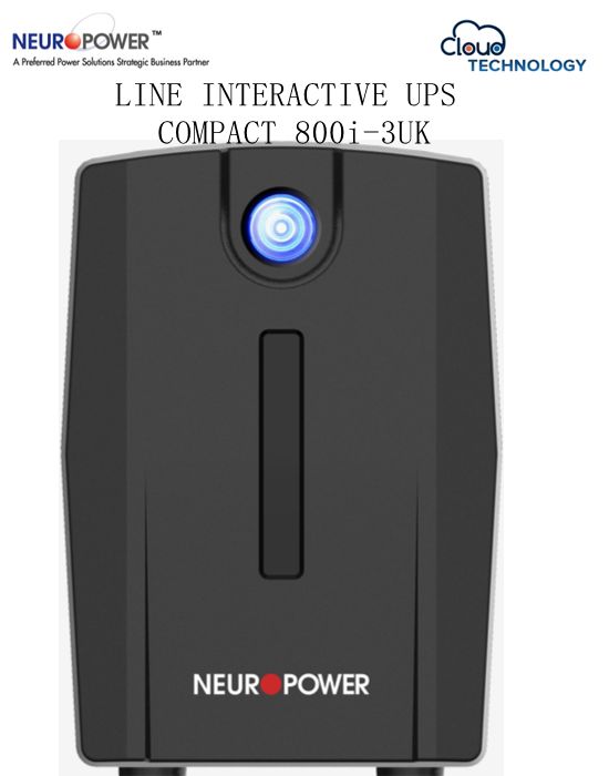 NEUROPOWER COMPACT 800i-3UK 800VA LINE INTERACTIVE AFFORDABLE COMPACT ...