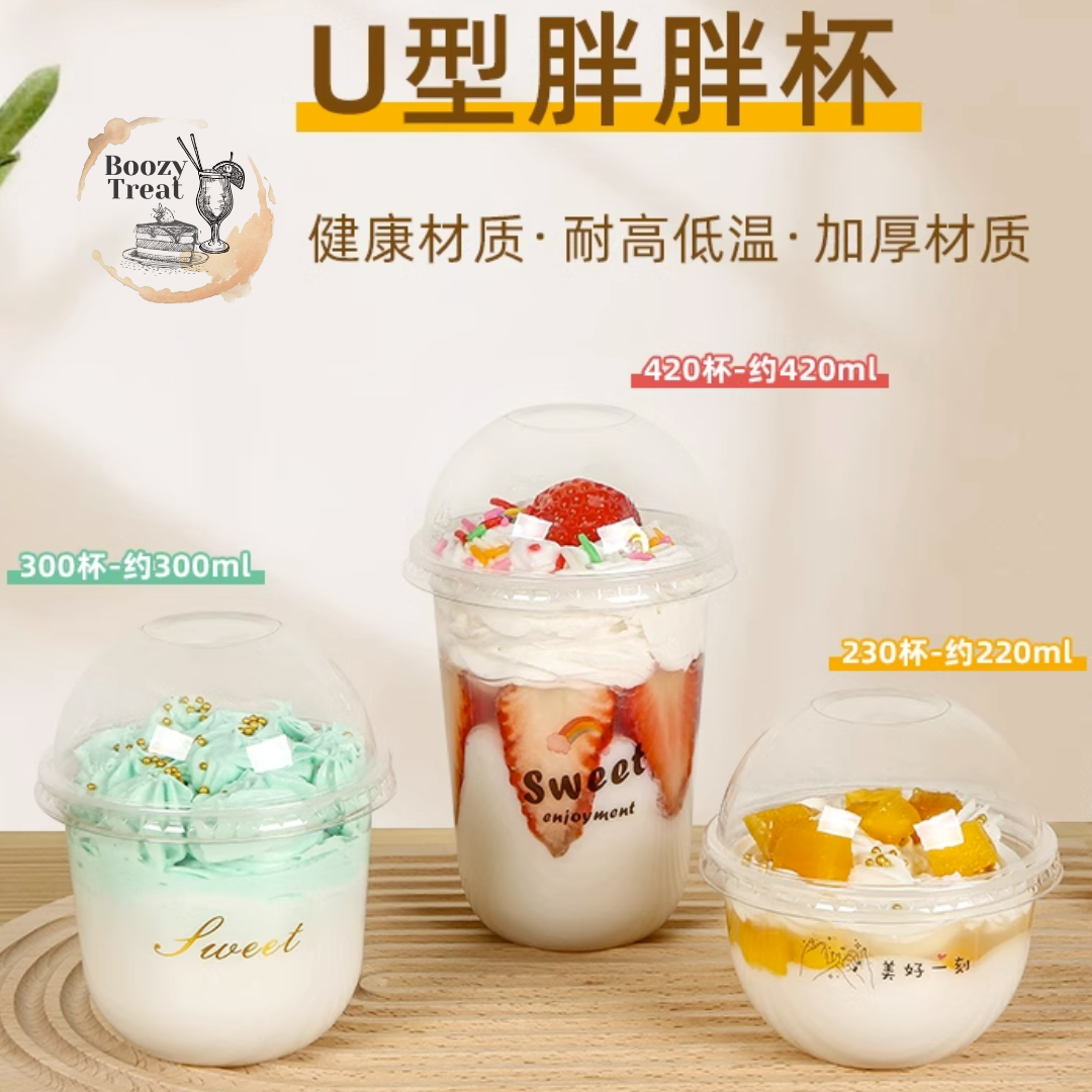 Boozy Treat - 220ml & 300ml Disposable Dessert/Cupcake/Pudding/Tiramisu ...