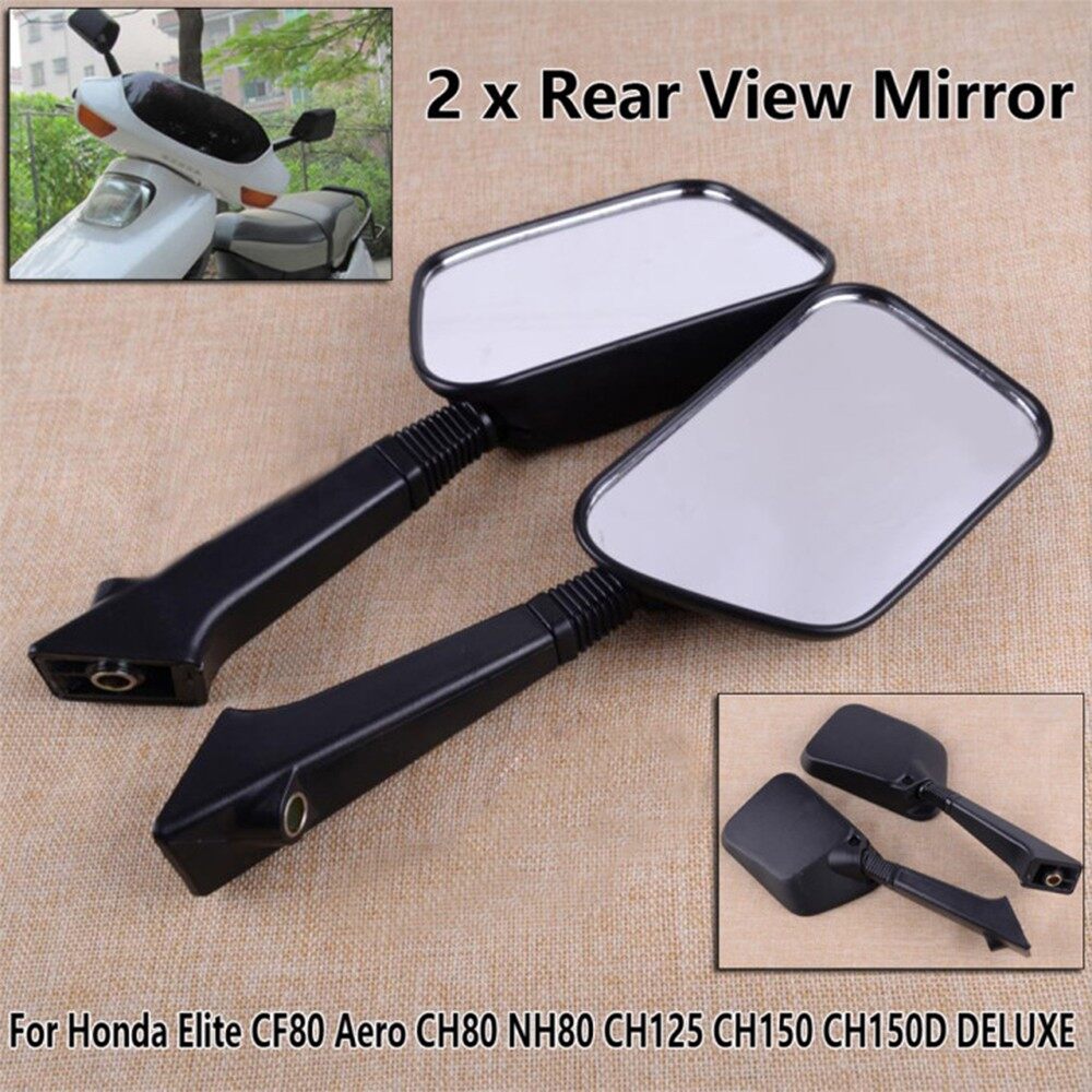 กระจกมองหลัง2ชิ้นสำหรับ Honda Elite CF80 Aero CH80 NH80 CH150หรูหราทน ...