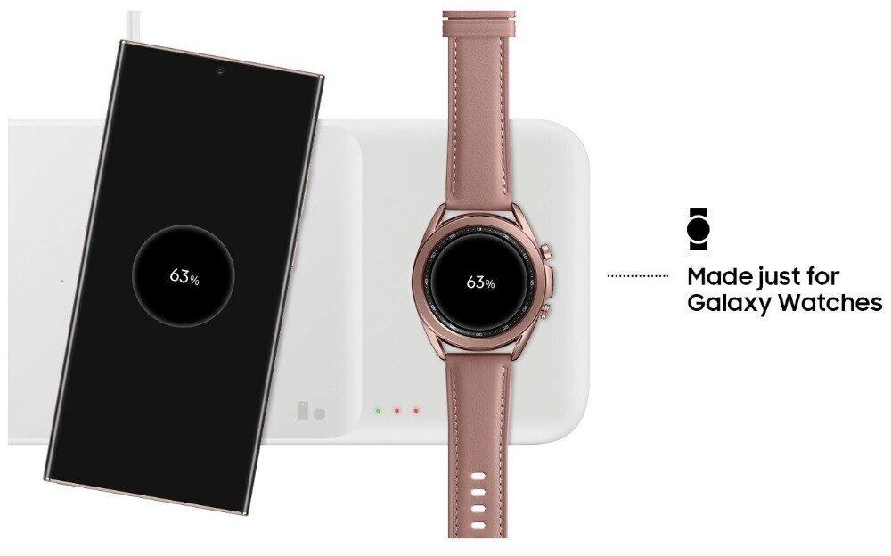 Original Samsung 3in1 Fast Wireless Charger EP-P6300 Trio Pad For ...