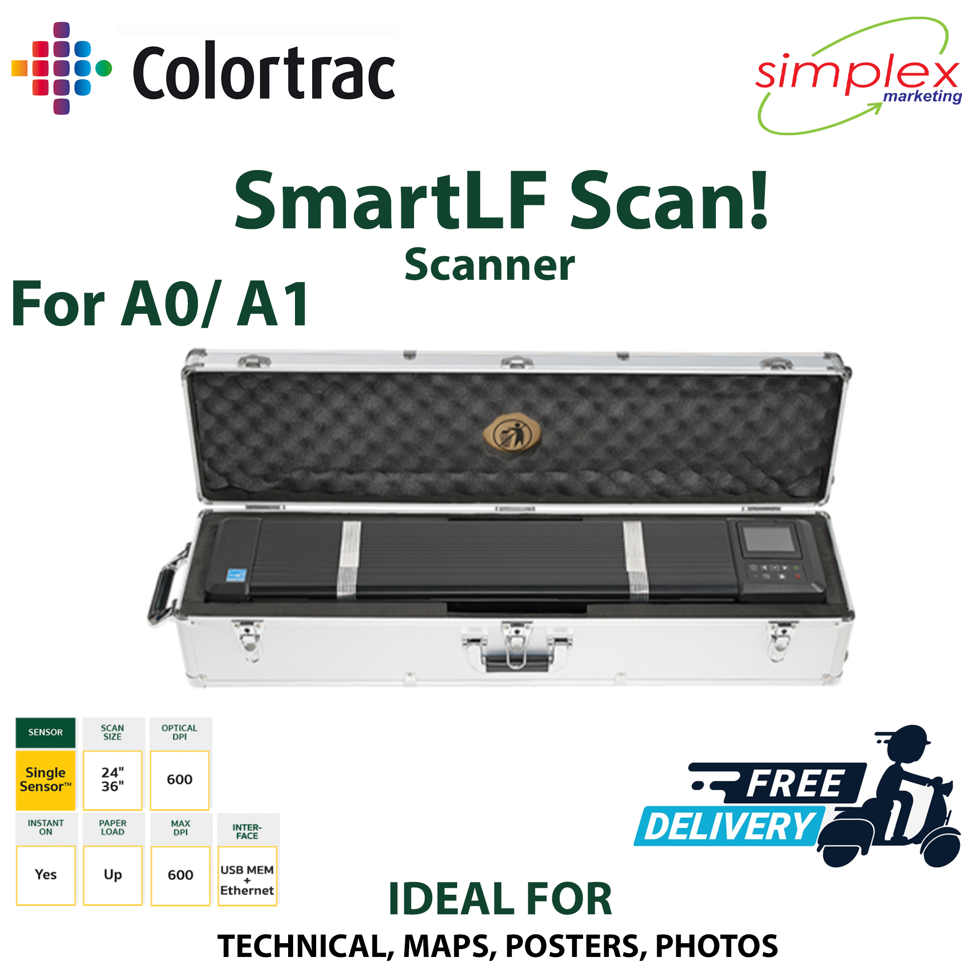 Large Format Scanner A0 / A1 / A2 Size - ColorTrac SmartLF Scanner | Lazada