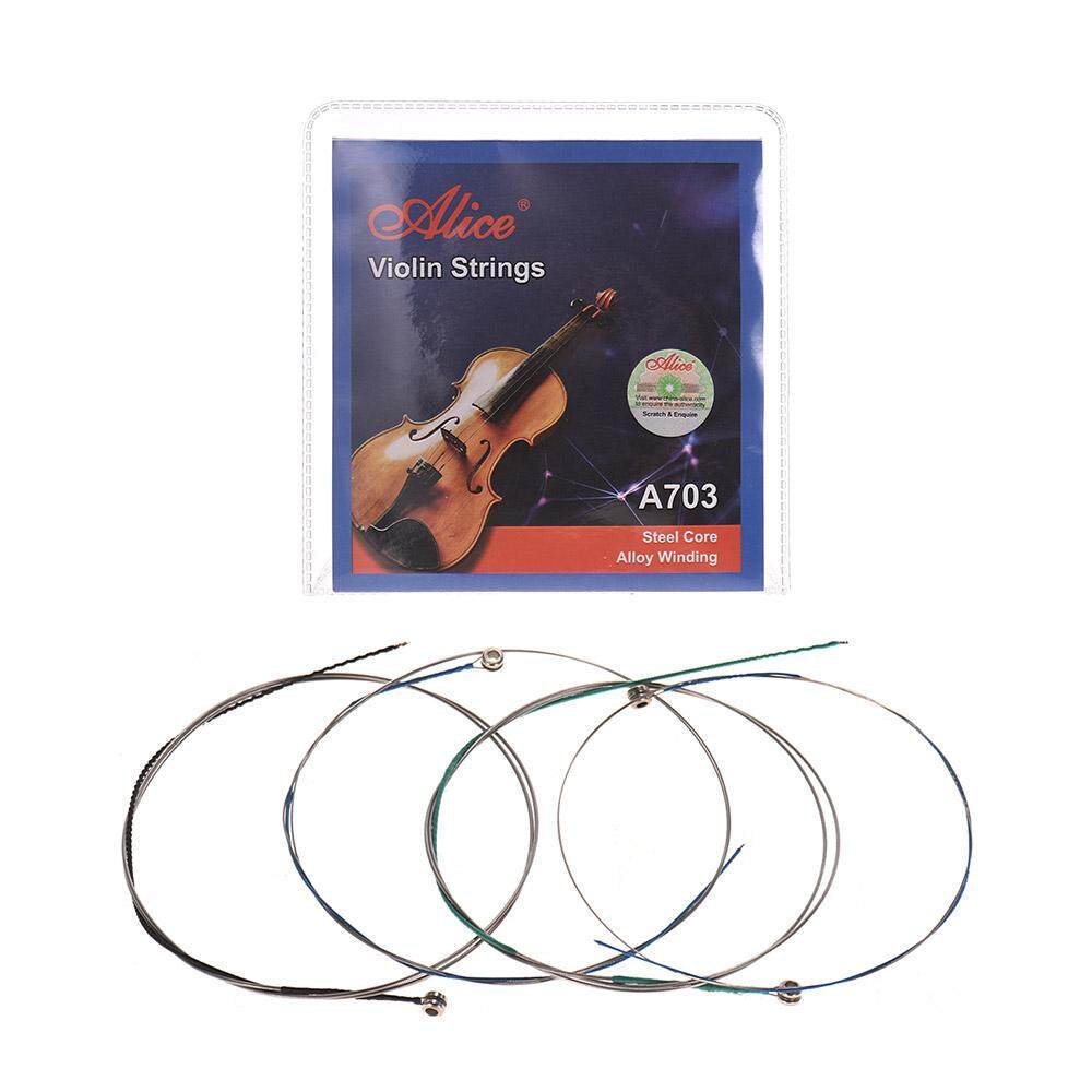 Alice A703 Universal Full Set (E-A-D-G) Violin Fiddle Strings Steel Core Alloy Winding - SENT ...