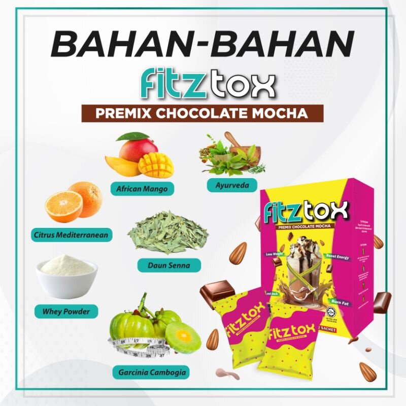 Fitztox Premix Chocolate | coklat Mocha ori Hq | Lazada