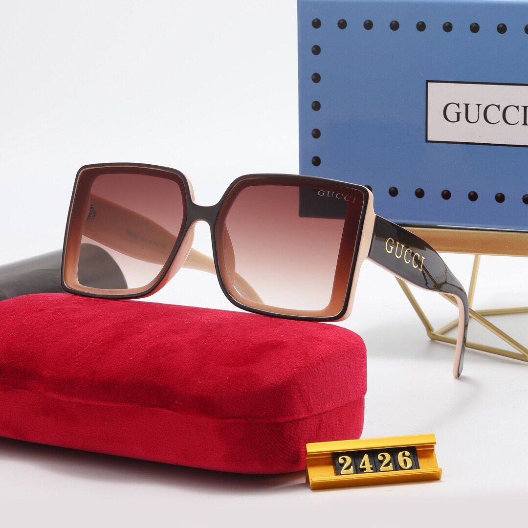Top เกรดกล่องแพคเกจ Preferential】GucciˉSummer สินค้าใหม่กรอบแว่นตากัน ...
