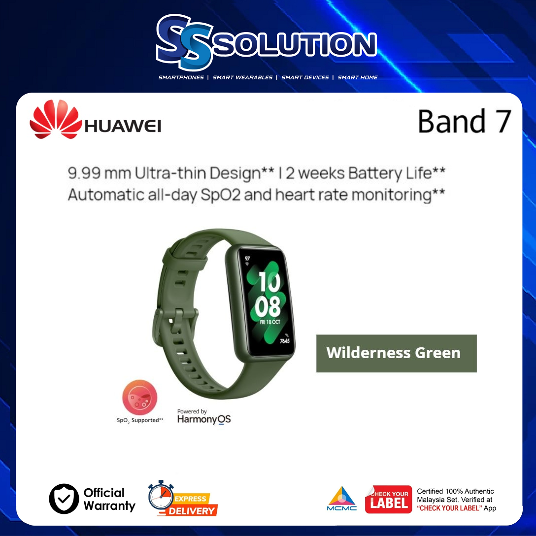 HUAWEI Band 7 Smartwatch Health and Fitness Tracker/Stress Monitoring ...