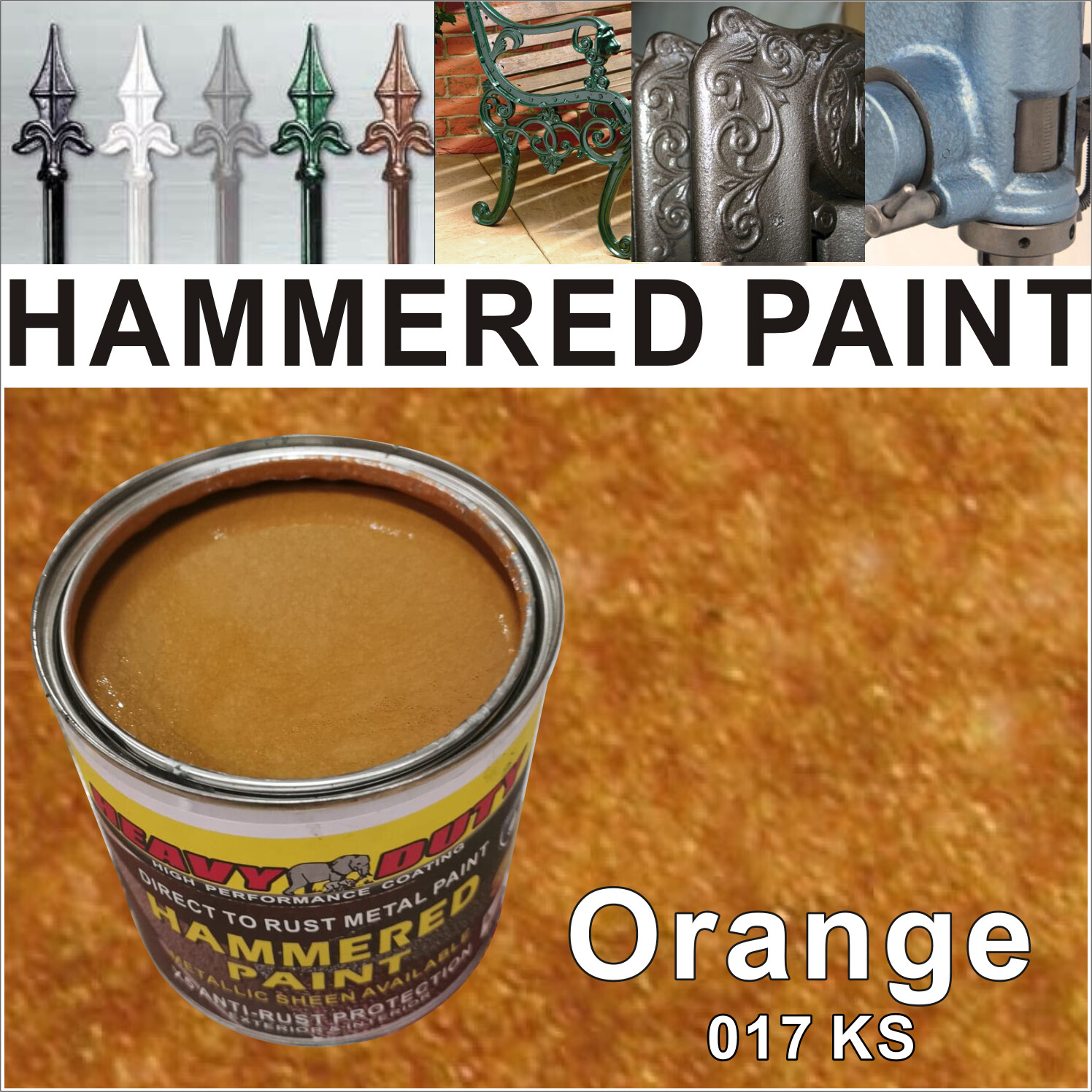 1L ( 1 LITER ) HAMMERED PAINT ( METALLIC PAINT HEAVY DUTY ) HAMMERTONE ...