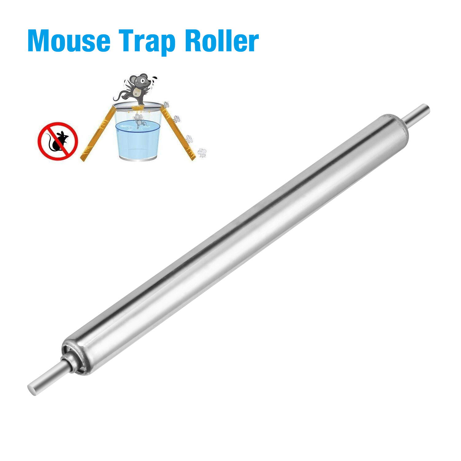 Stainless Steel Mice Rats Mouse killer Roll Trap log Grasp Bucket ...