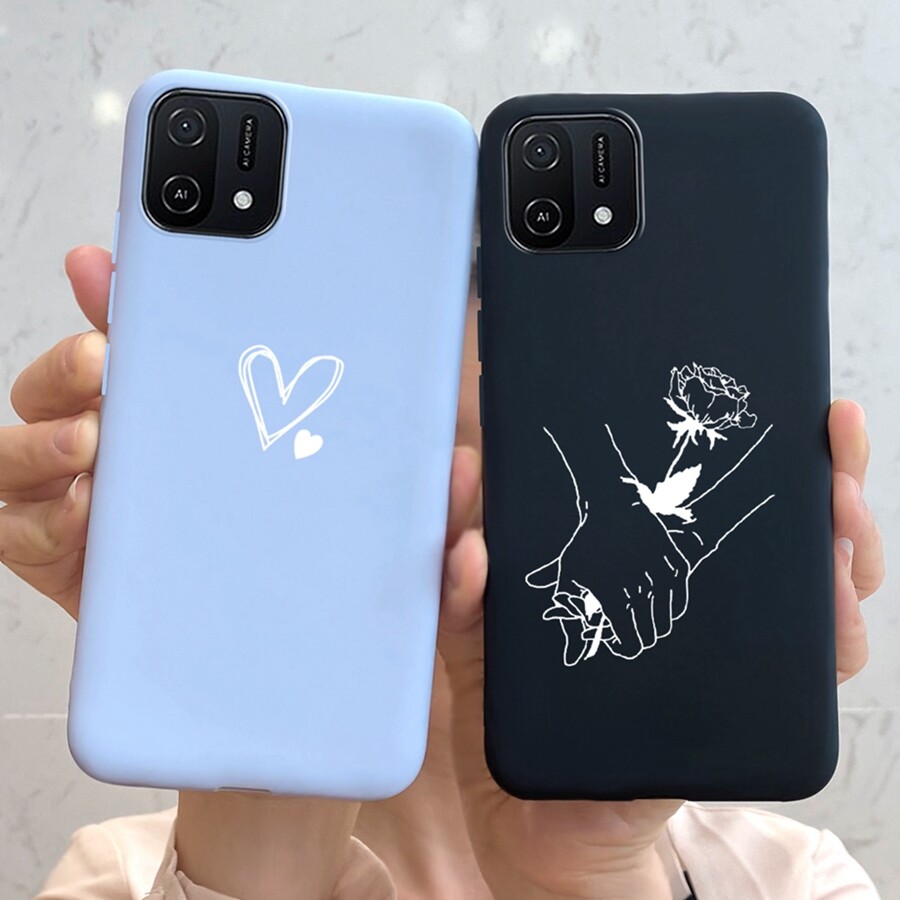ซิลิโคนลูกอมเคสสำหรับ OPPO A16K ปลอกแฟชั่นทาสีเด็กสาวสวยสำหรับ OPPO ...