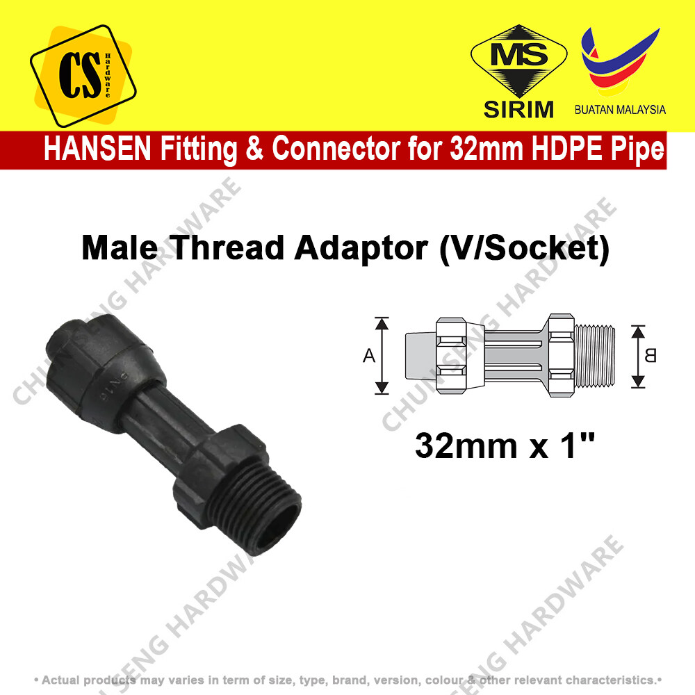 32mm HANSEN Fitting SOCKET ELBOW TEE V Socket PT Socket PT Elbow PT Tee Reducing Socket Reducing ...