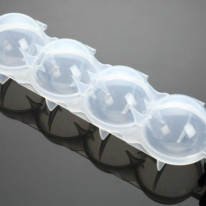 HONG 4 Cavity Bar Sphere Ice Cube Mould Mold Ball Freezer Maker Tray ...
