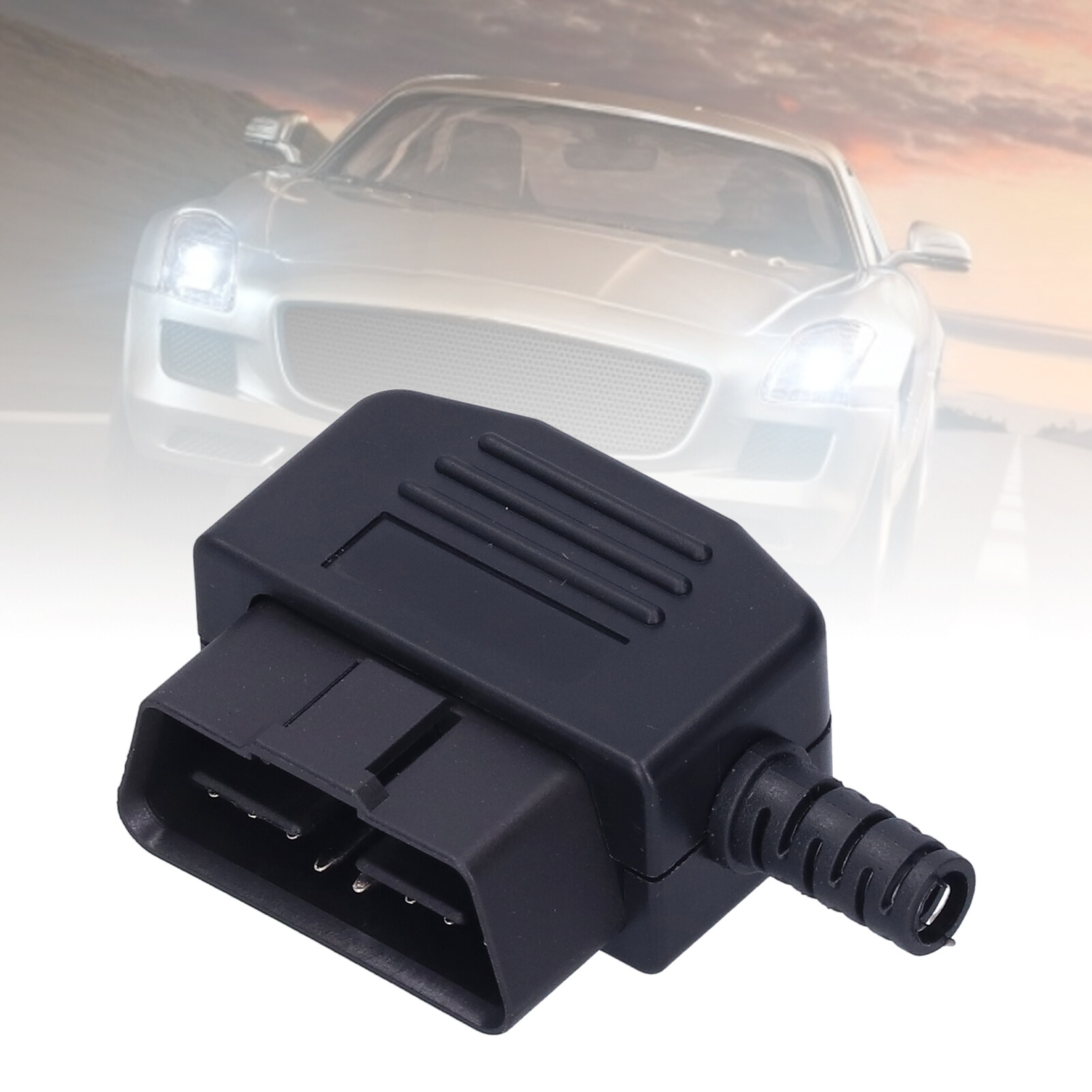 OBD‑II Diagnostic Connector Plug 16 Pin OBD2 Male Connector Plug Car ...