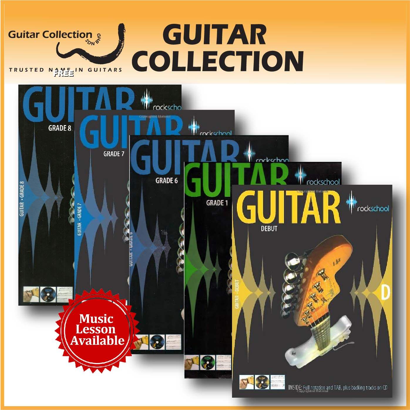 Rockschool Electric Guitar Syllabus (2006-2012) (with CD) Debut, Grade ...