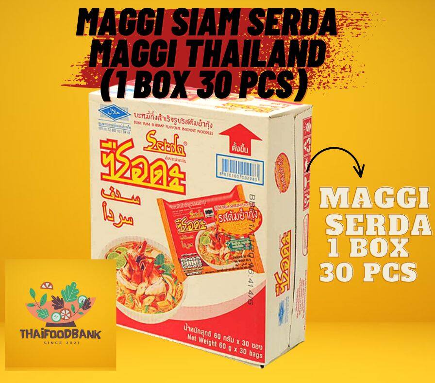 Maggi Siam Serda Maggi Thailand (1 BOX 30 PCS) + Free Bubble Wrap | Lazada