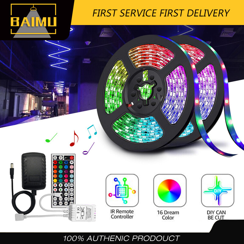 BAIMU LED Strip 10M LED Strip RGB 2835 Flexible Ribbon Fita LED Strip ...
