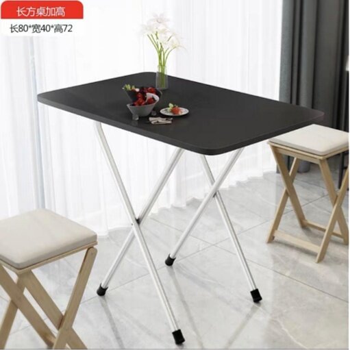 Foldable Table Dining Desk Folding Portable Table Makanan Meja Lipat ...