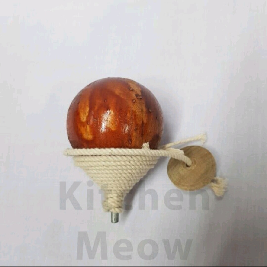 Handmade Wooden Traditional Gasing Melayu Childhood Toy Spinning Top ...