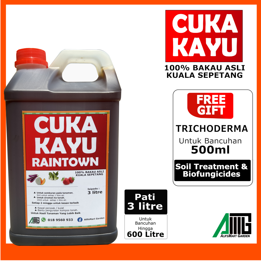 *NEW* CUKA KAYU RAINTOWN 3 Litre Organik Asli Bakau Gred AAA Bertapis ...