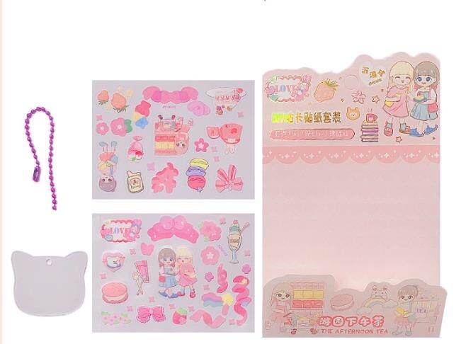 DIY Cream Glue Goo Card Full Set of Tools Material Gift Packs Cute Goo ...