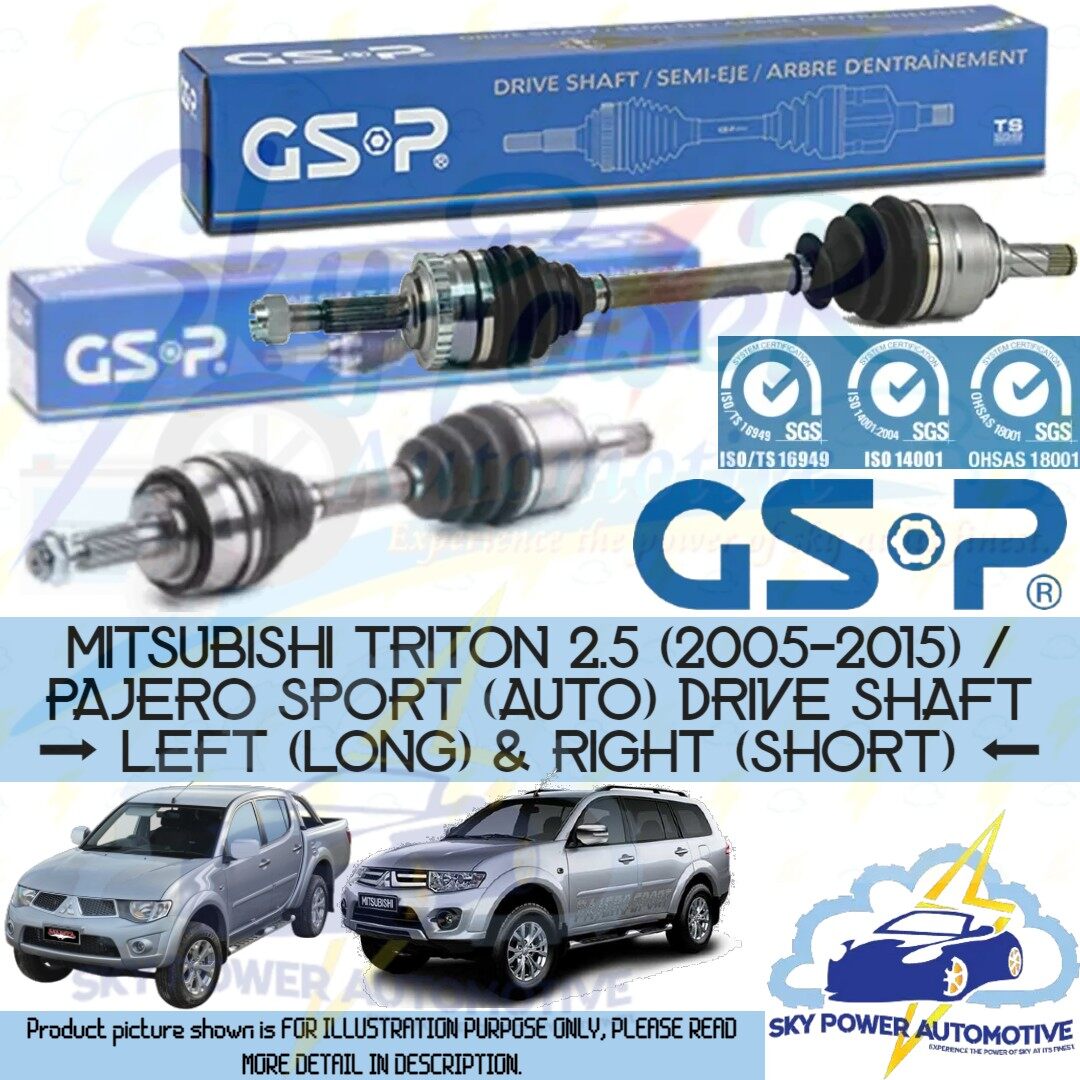 MITSUBISHI TRITON 2.5 (2005-2015) / PAJERO SPORT (AUTO) GSP DRIVE SHAFT ...
