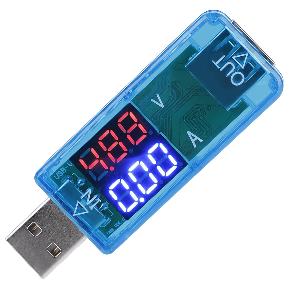 USB Color LCD Voltmeter Ammeter Current Meter Multimeter Charger USB ...