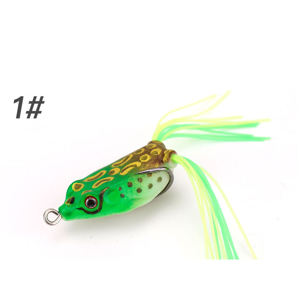 1pack Frog Soft Fishing Bait Thunder Frog Bionic Lures With Double Hook Fishing Supplies - ByBs ...