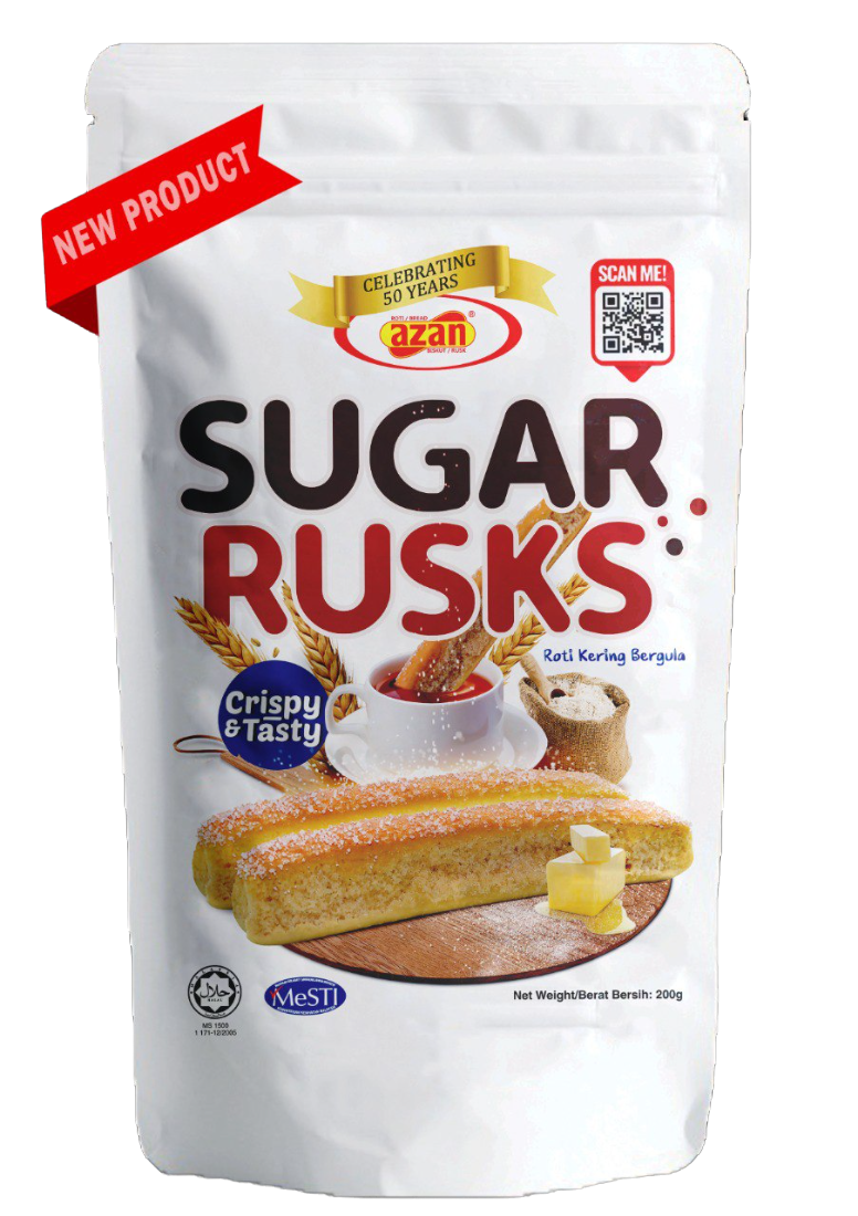 BISKUT AZAN PANJANG / LONG RUSK ~ ORIGINAL (150GM) // SUGAR RUSK (200GM ...