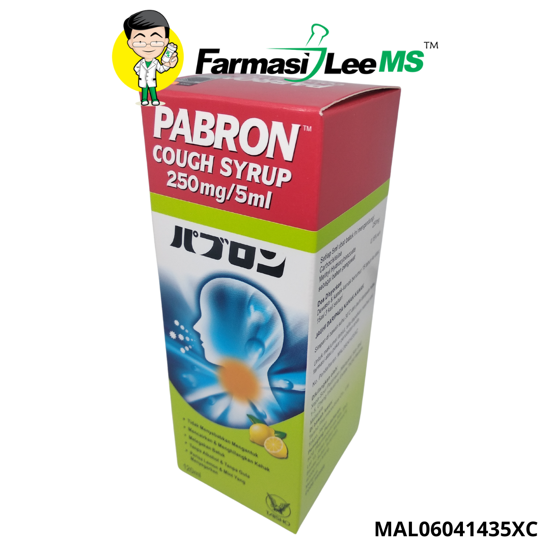 PABRON Cough Syrup 250mg/5ml 120ml (Exp 03/2024) | Lazada