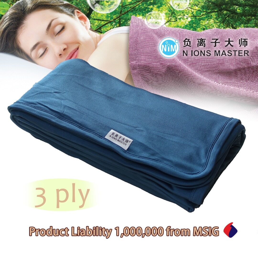 NEGATIVE IONS 1 PLY BLANKET：with Far infrared and Magnetic micro ...