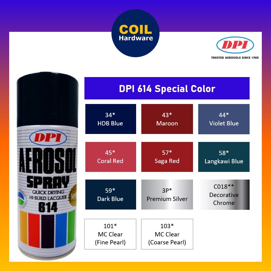[Special] DPI 614 Aerosol Spray Paint | Anchor Spray | Premium Special ...