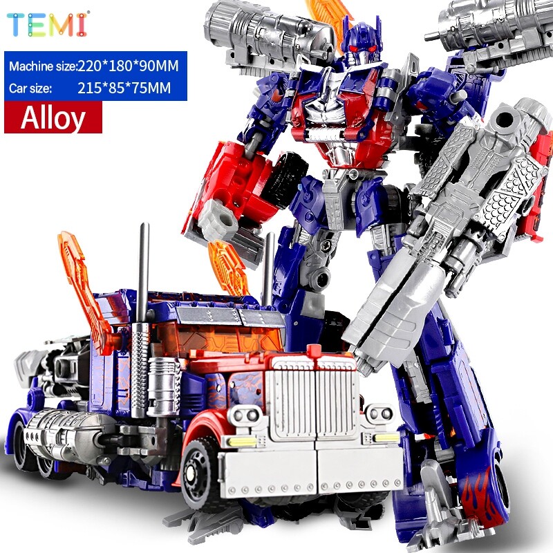 TEMI 2 in 1 Small Boys Transformers toys Optimus Prime Bumblebee ...