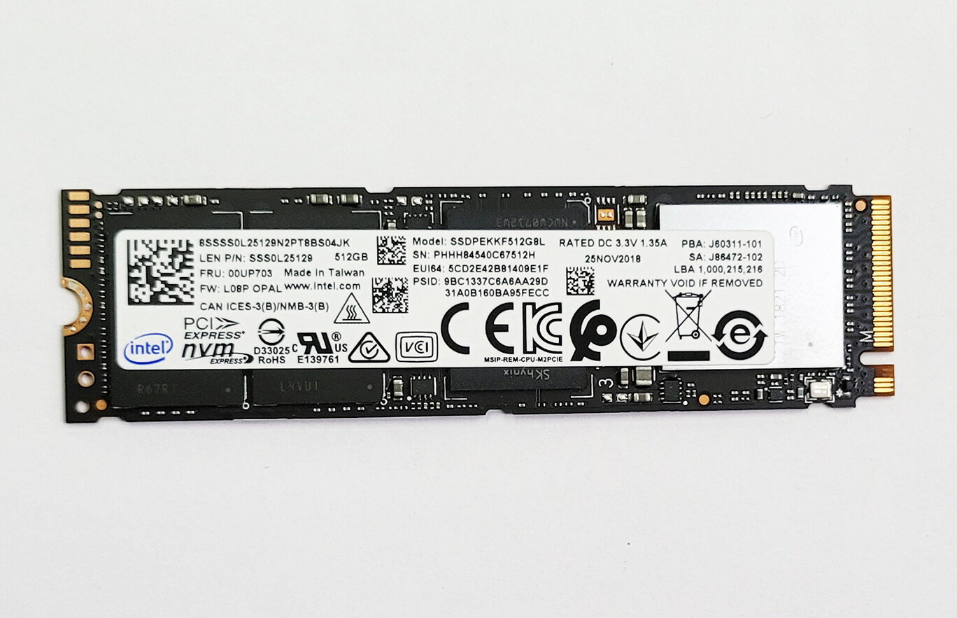 Intel SSD Pro 7600p Series 512GB SSDPEKKF512G8L M.2 PCIe NVMe 2280 MLC ...