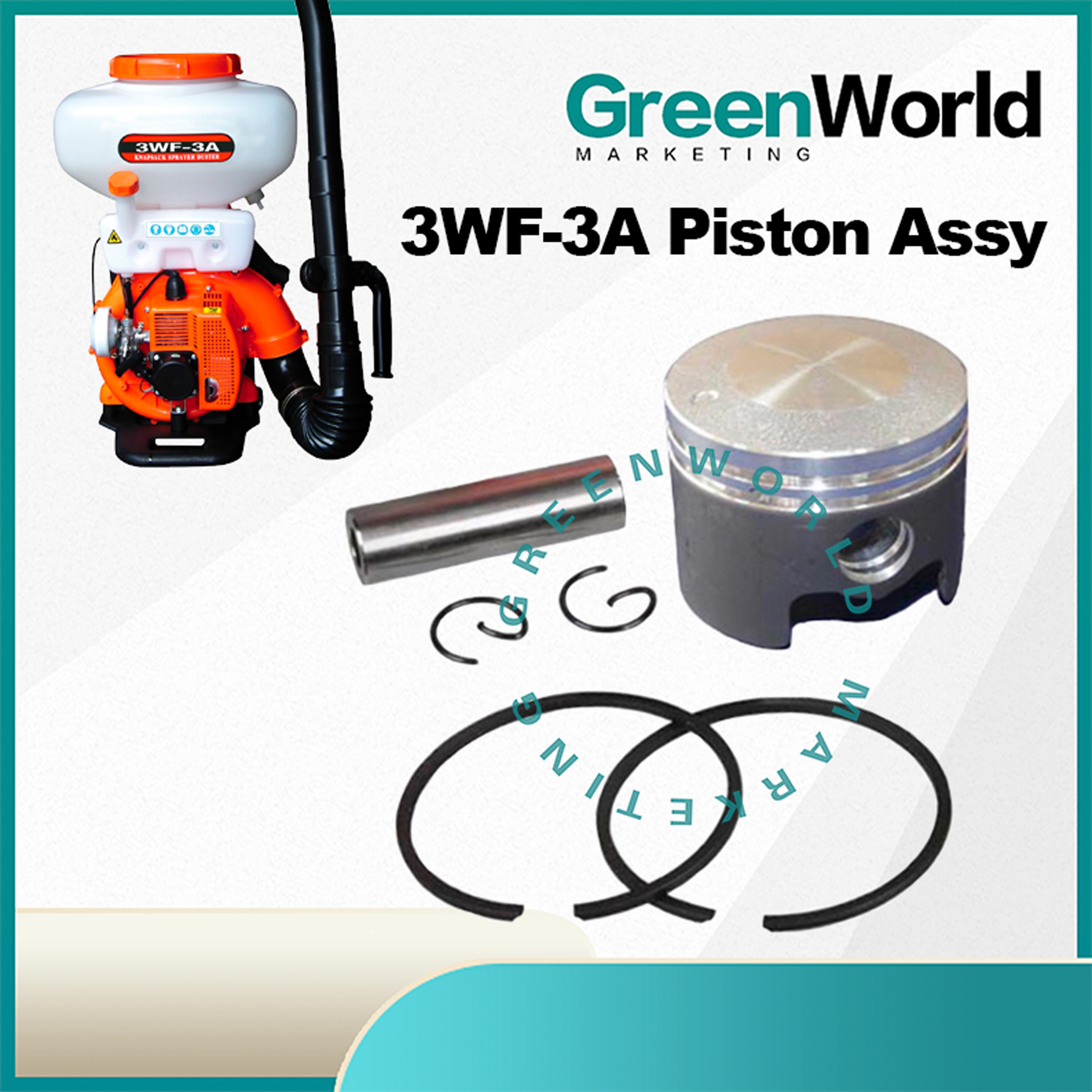3WF-3A Piston Assy Kit Mesin Sembur Padi Mist Blower 3WF-3A Pam Racun Ogawa Kasei Victa | Lazada