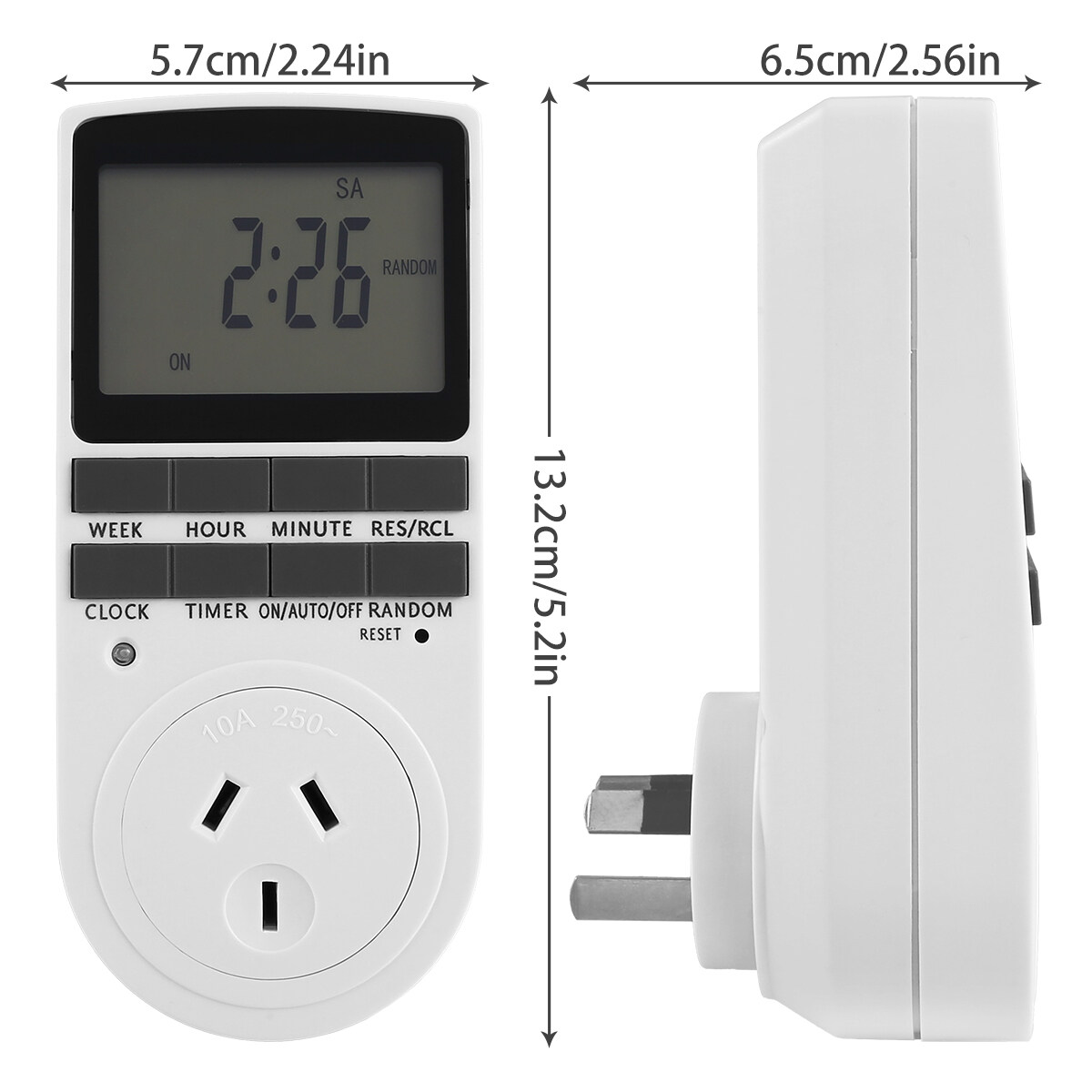 Digital Timer Switch Programmable Digital Timer Socket LCD Display Outlet Timer Switch Digital ...