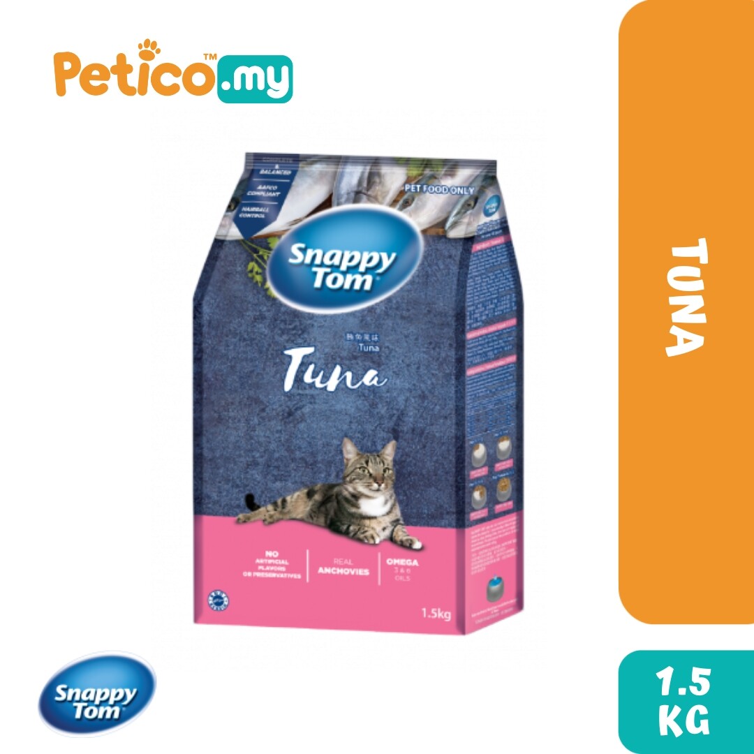 Snappy Tom 1.5kg Dry Cat Food (Gourmet Seafood / Mackerel / Ocean Fish ...