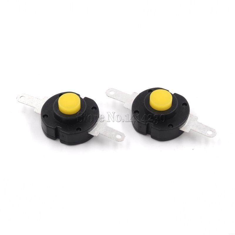 5PCS สวิตช์ไฟฉาย Self-Locking Round Twisted Switch DIY Electronics ...