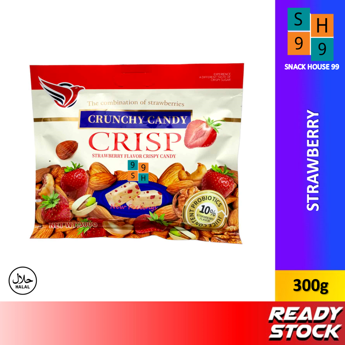 300g Crunchy Candy Crisp Blueberry / Strawberry | Lazada