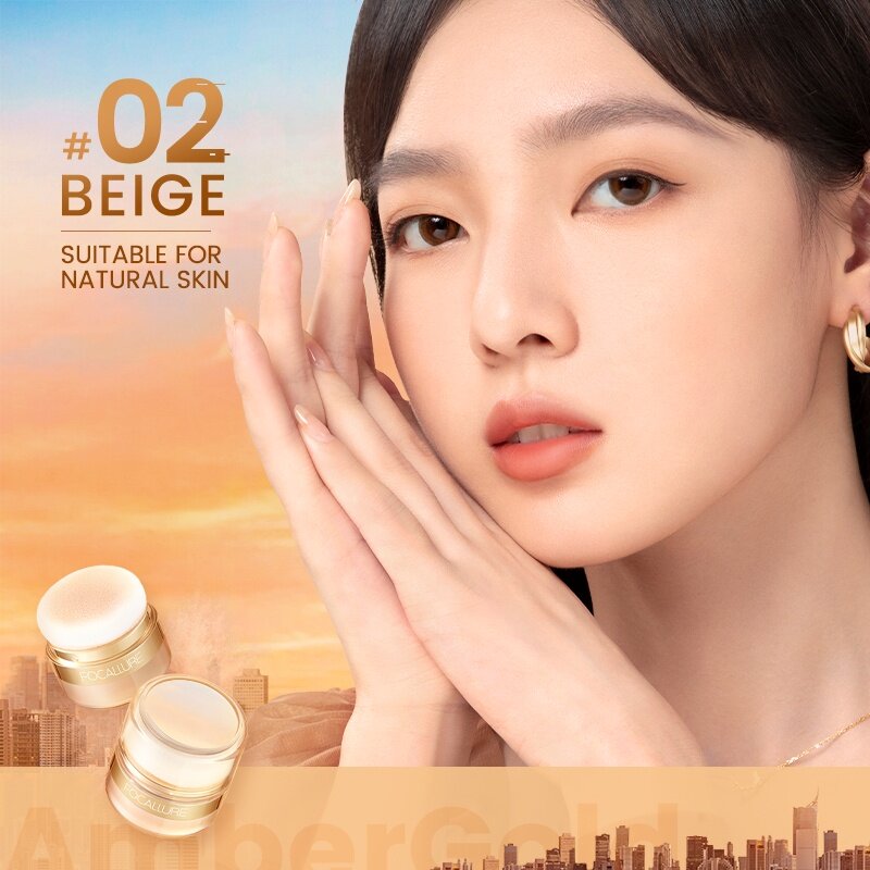 FOCALLURE FA259 Instant Retouch Setting Powder Loose Powder Long-Lasting Lightweight Breathable ...