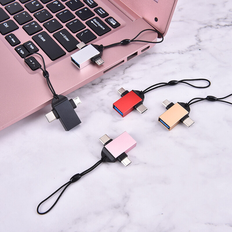 ZHANG อะแดปเตอร์โทรศัพท์มือถือขั้วต่อ Usb สองในหนึ่งเดียว Android TYPE ...