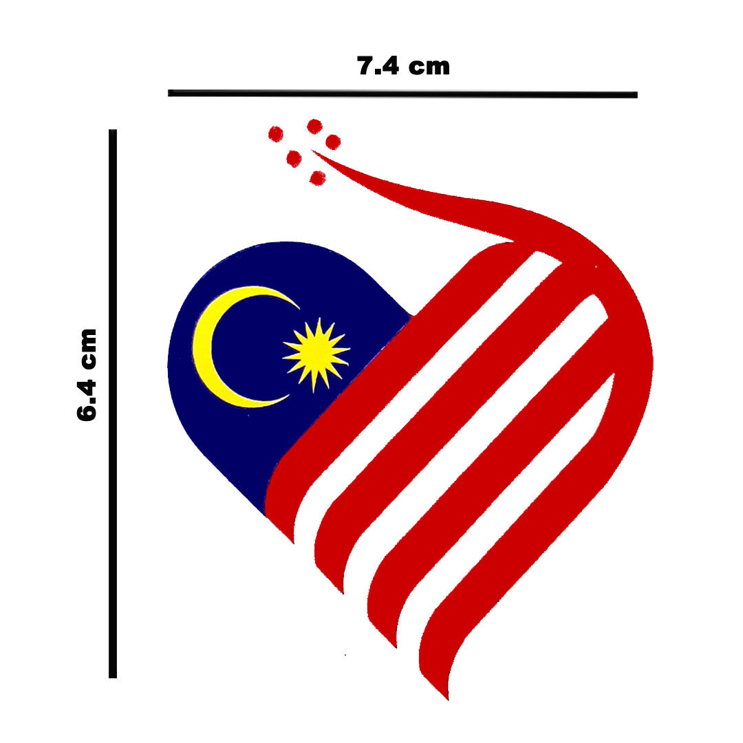 Sticker Motor Sticker Potong Malaysia Prihatin Tema Hari Kebangsaan ...