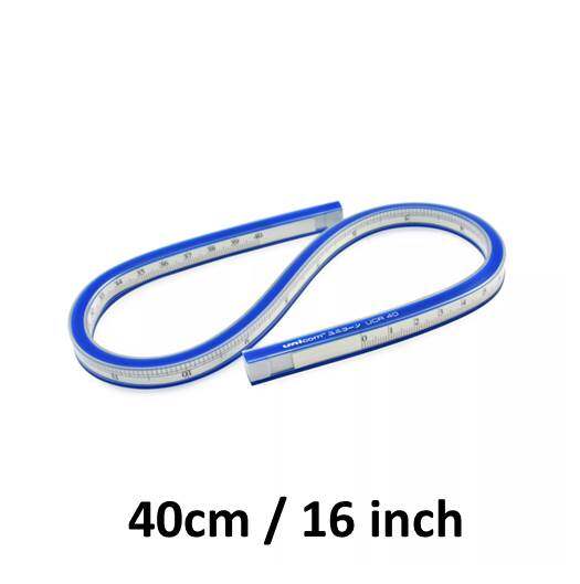 UNICORN Flexible Curve Ruler 40cm / 50cm / 60cm - Flexible Ruler ...