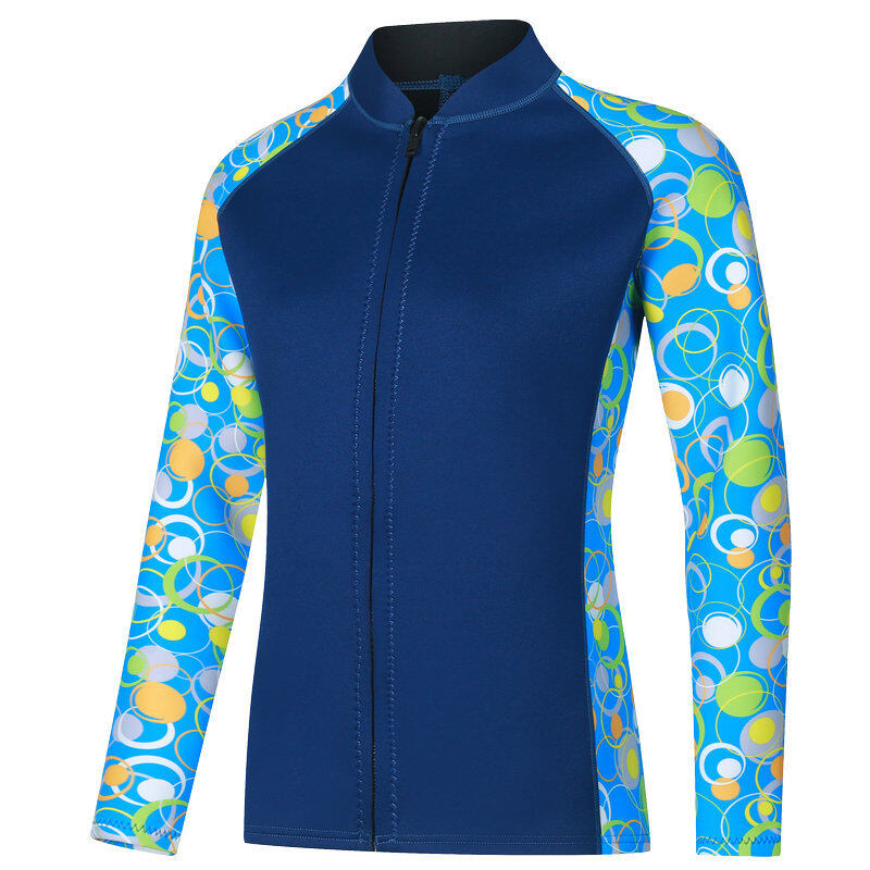 Blue dive Wetsuit 3mm Unisex Couple Split Long Sleeve Sun Protection ...