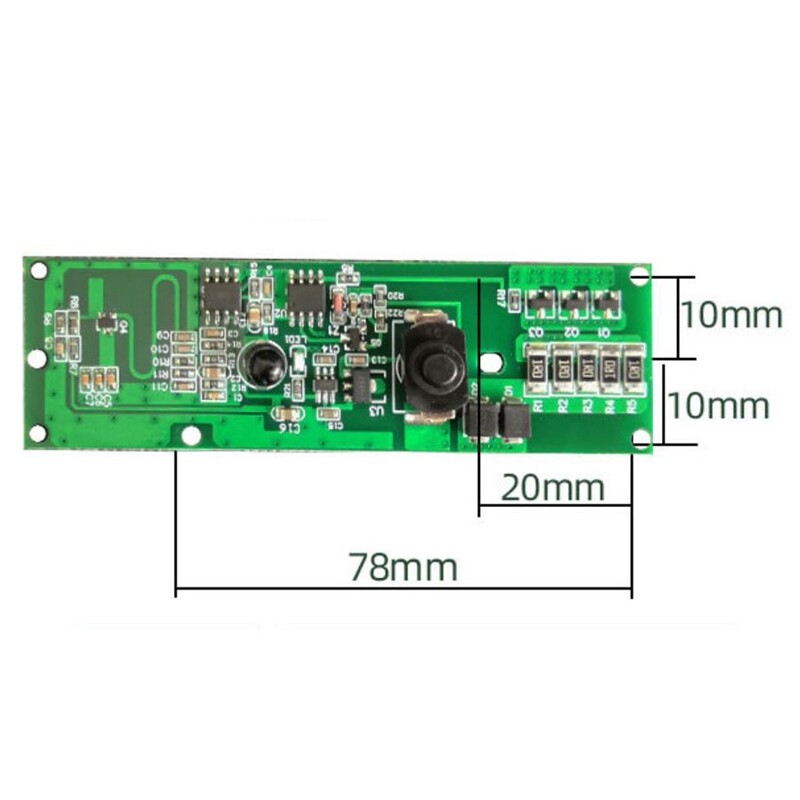 2Pc Wireless Microwave Sensor Module DC 3.7V 20W 30S Delay Switch Solar ...