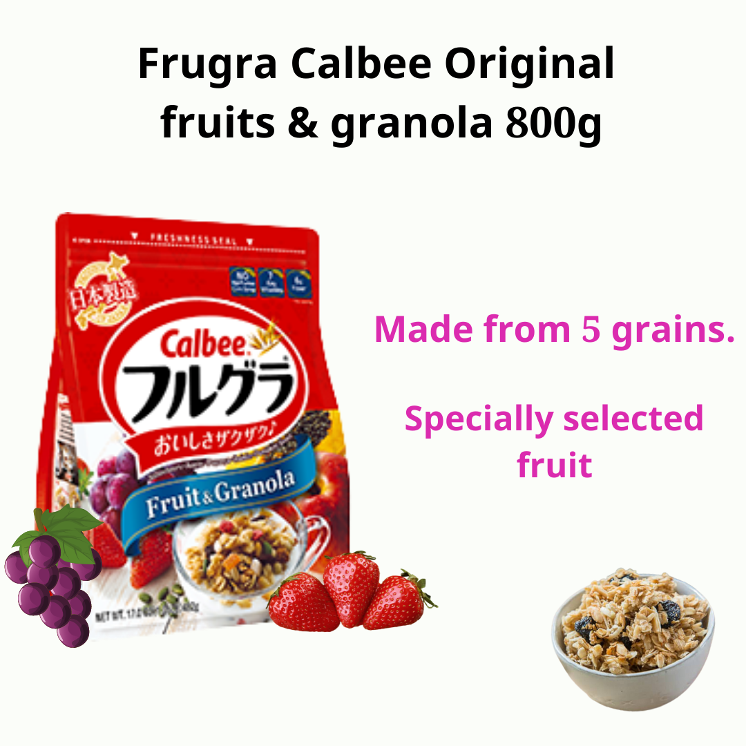(Made in Japan) Calbee Fruit Granola Cereal/Granola Oat Calbee Furugura Granola/Breakfast Cereal ...