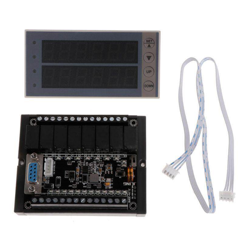 PLC FX1N-20MR & Rail Type Housing & PLC Display Relay Module Delay Module 10-28V - Setllag ...