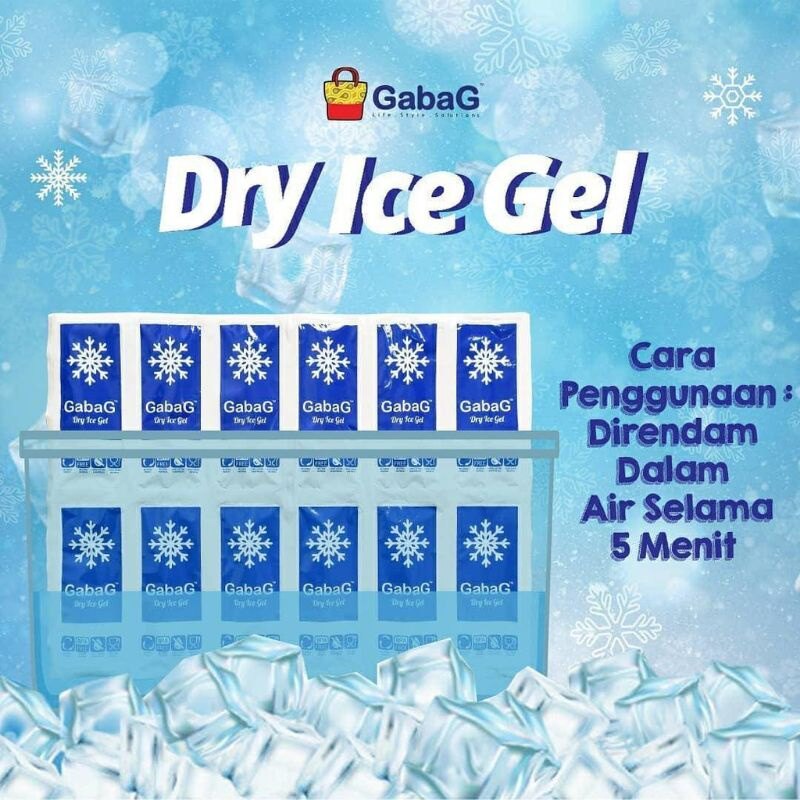 Reusable gabag dry ice gel ice pack ready stock 12pcs | Lazada