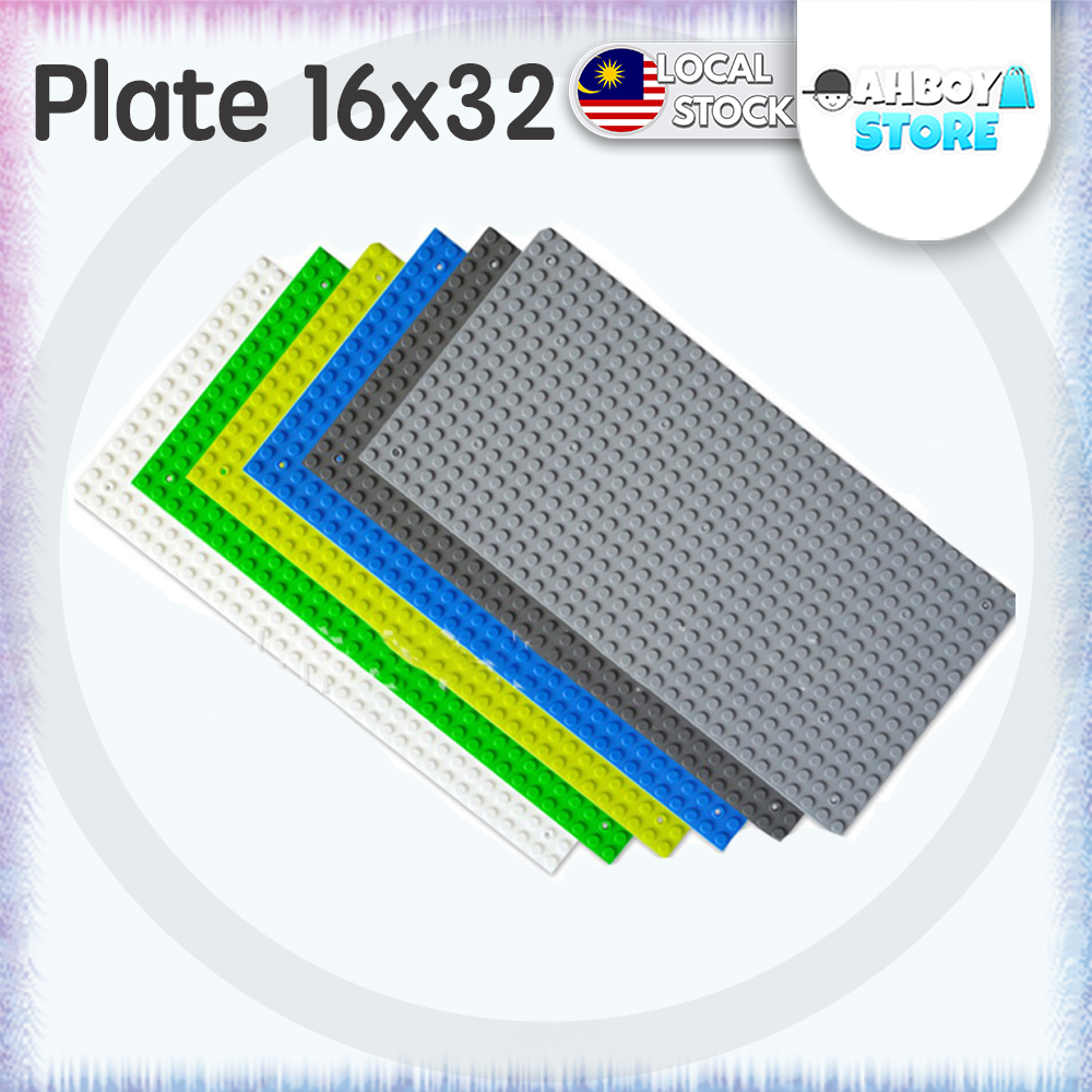 Lego Baseplate 16x32 MOC SEMBO building Compatible with Lego Green Base ...