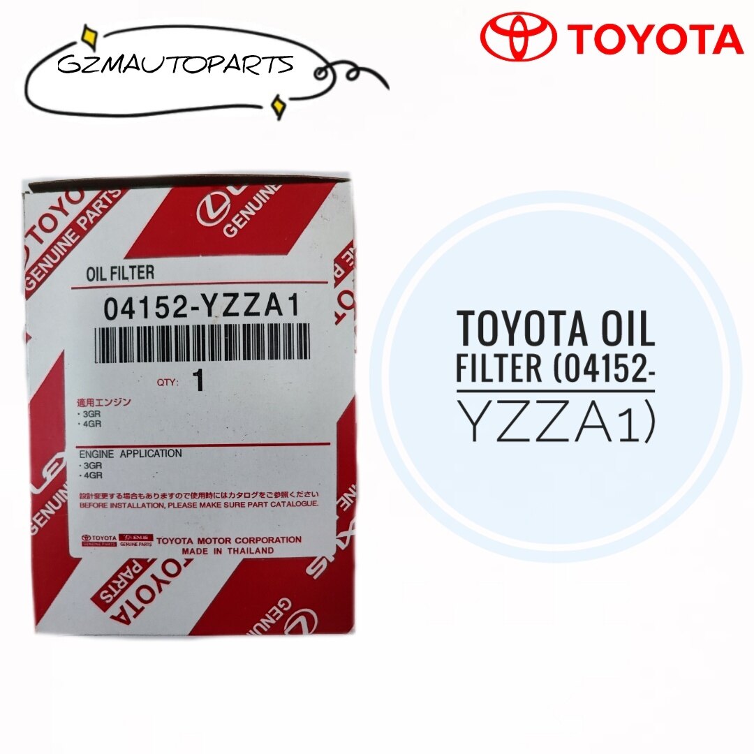 ORIGINAL TOYOTA & TOYOTA OEM OIL FILTER (04152-YZZA1) | Lazada