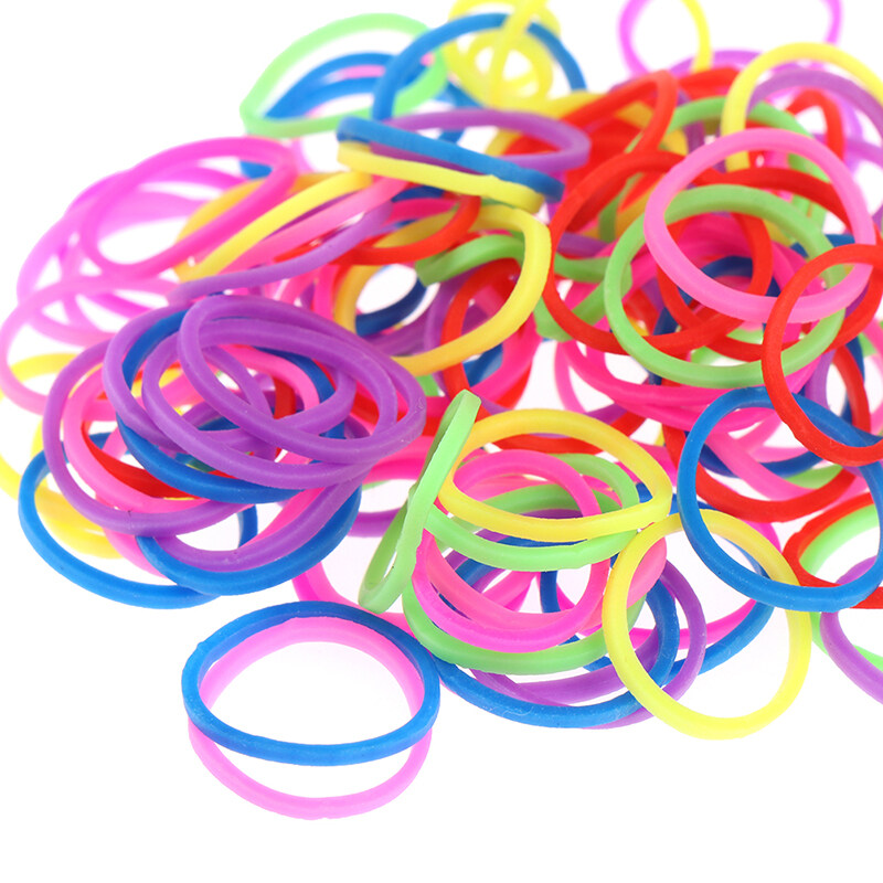 LANG 120pcs Rubber Loom Bands Kids Elastic Band For Diy Weaving Lacing ...